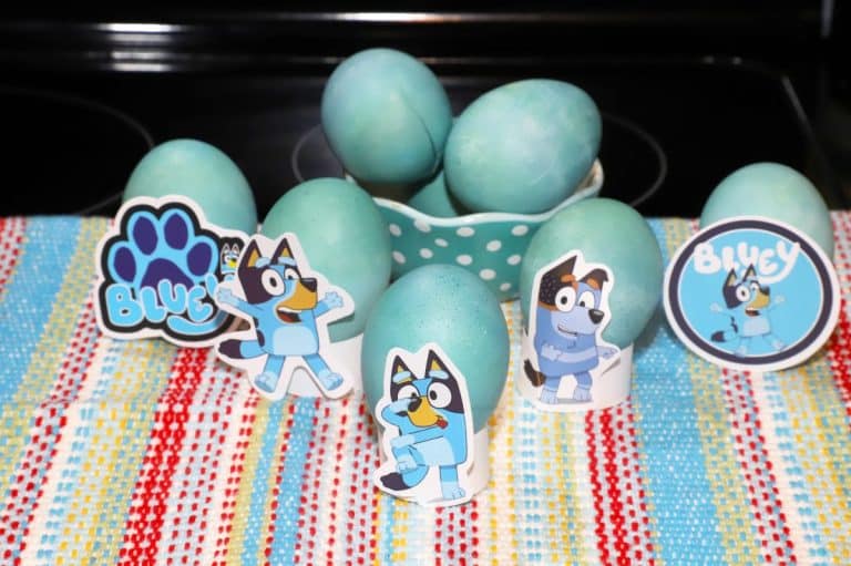 Bluey Natural Dyed Easter Eggs - For the Love of Food