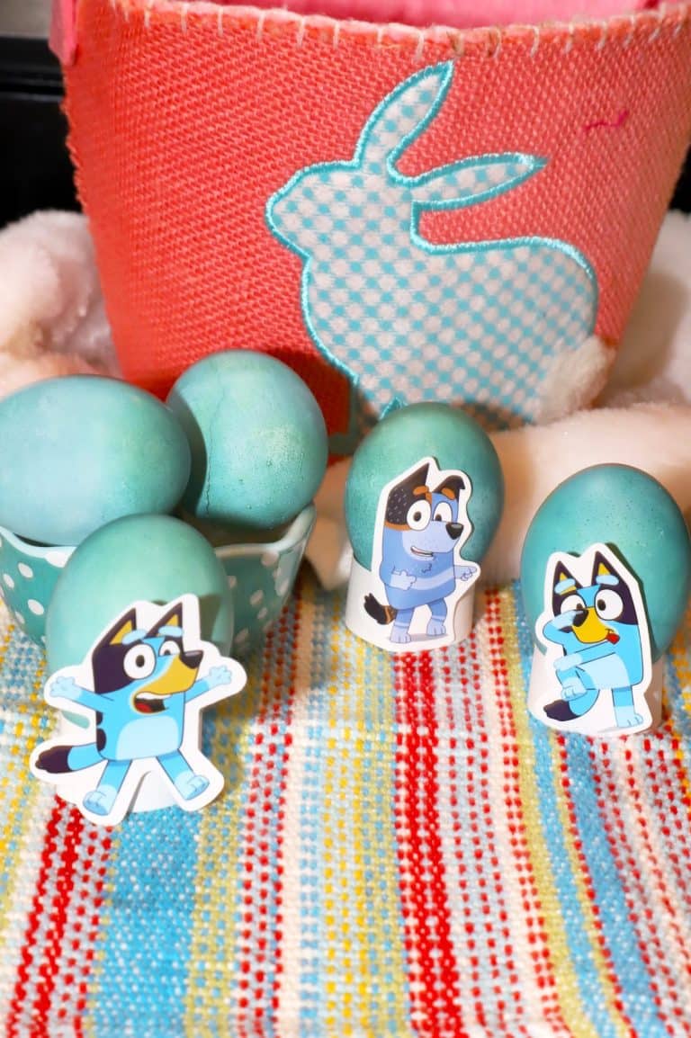 Bluey Natural Dyed Easter Eggs - For the Love of Food