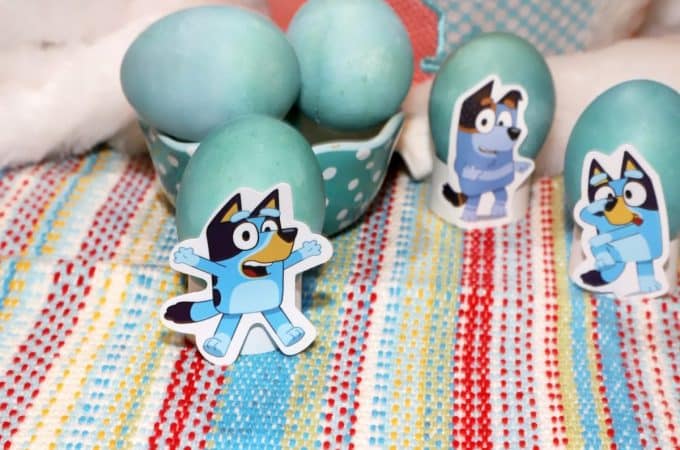Bluey Natural Dyed Easter Eggs - For the Love of Food