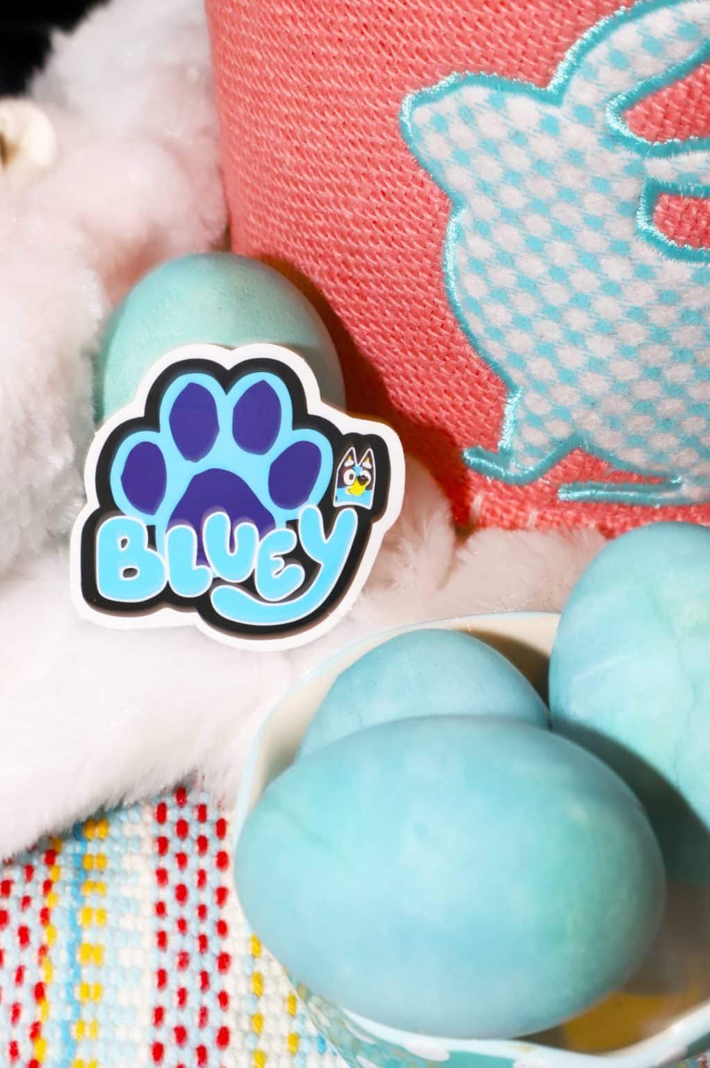 Bluey Natural Dyed Easter Eggs - For the Love of Food