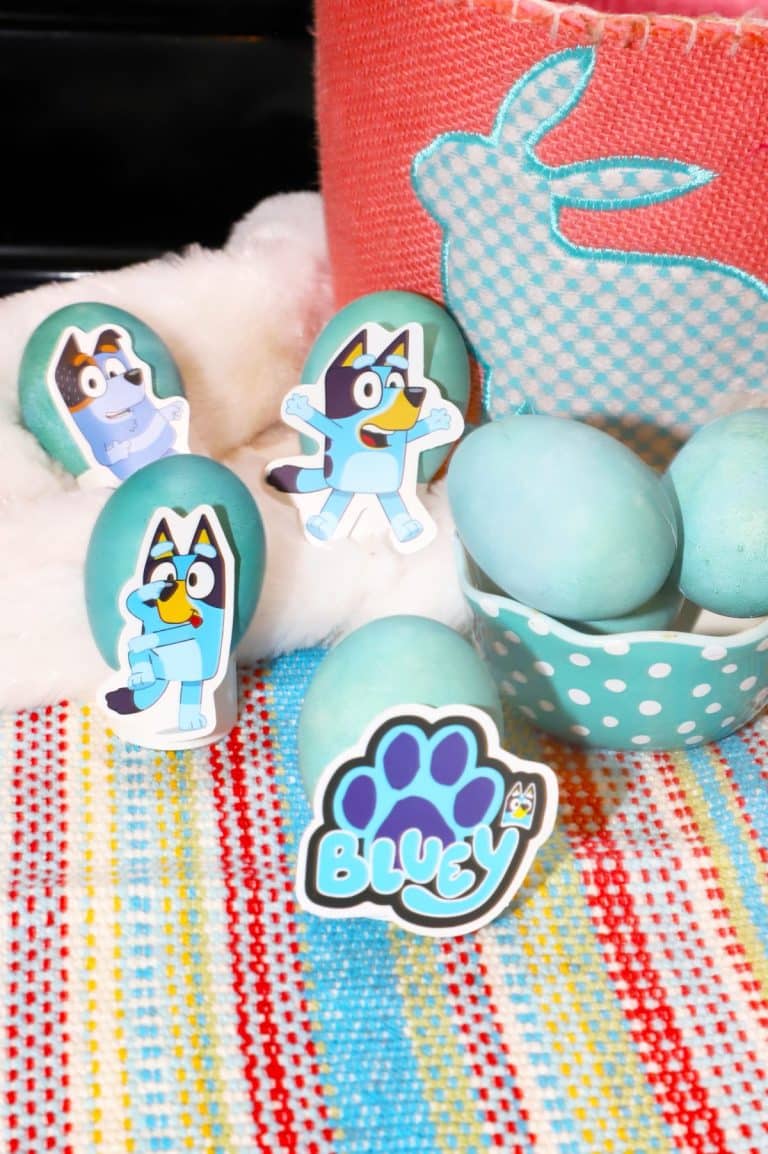 Bluey Natural Dyed Easter Eggs - For the Love of Food