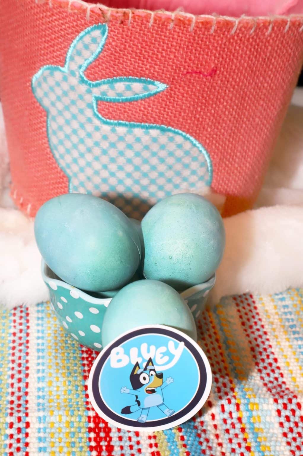 Bluey Natural Dyed Easter Eggs - For the Love of Food
