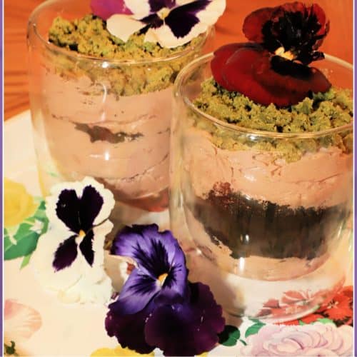 Springtime Chocolate Mousse Terrarium Dessert #SpringSweetsWeek - For ...