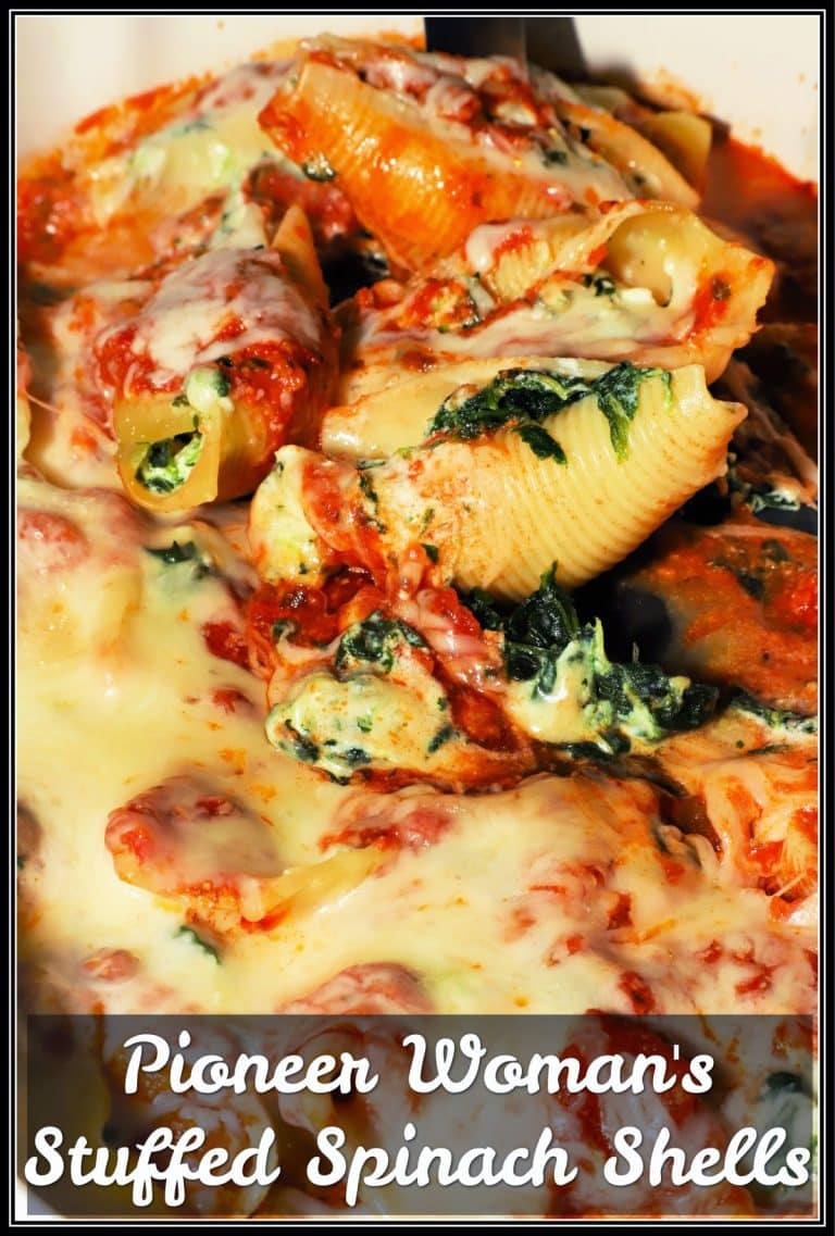 Pioneer Woman's Spinach Stuffed Shells - For the Love of Food