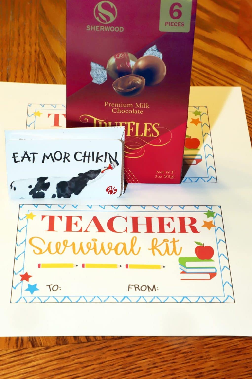 Teacher Survival Kit Gift Idea and Printable Tags - For the Love of Food