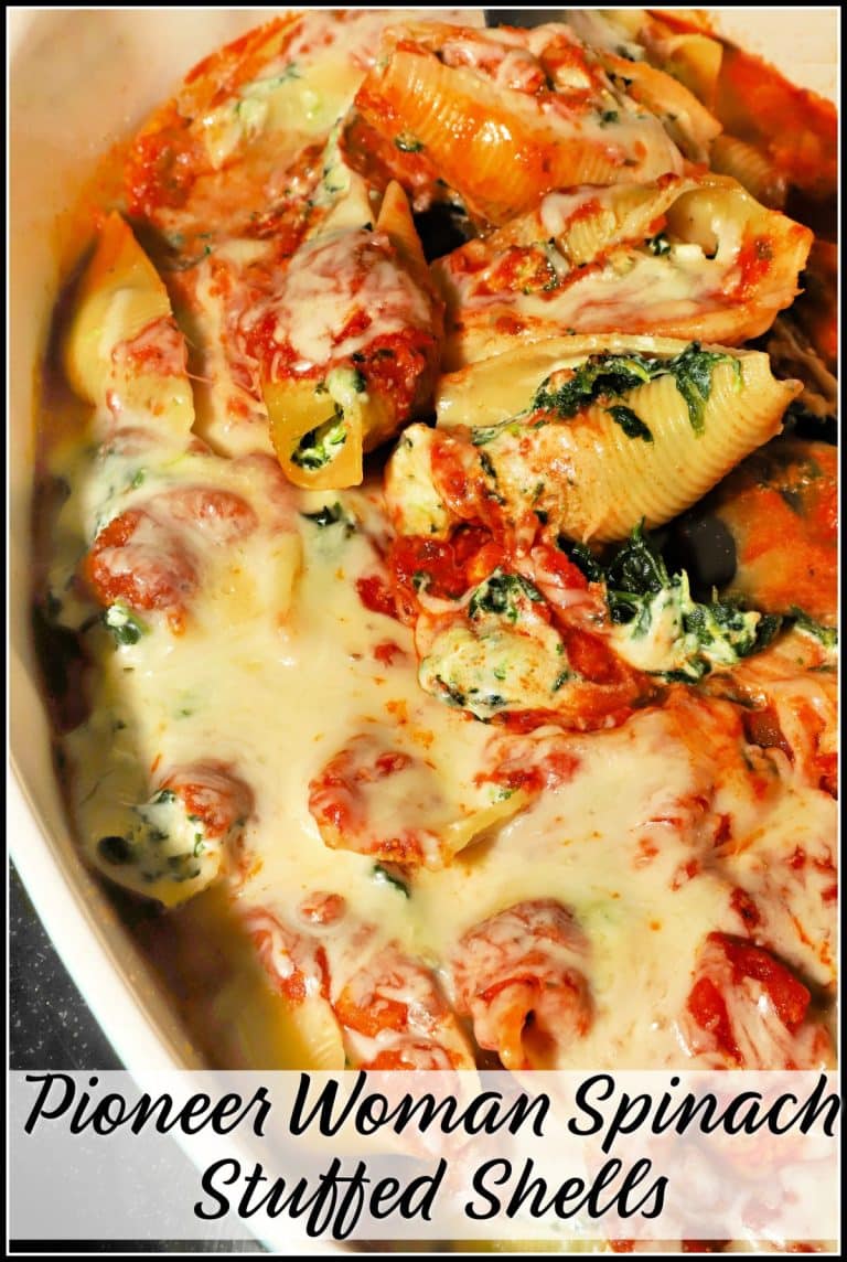 Pioneer Woman's Spinach Stuffed Shells - For the Love of Food