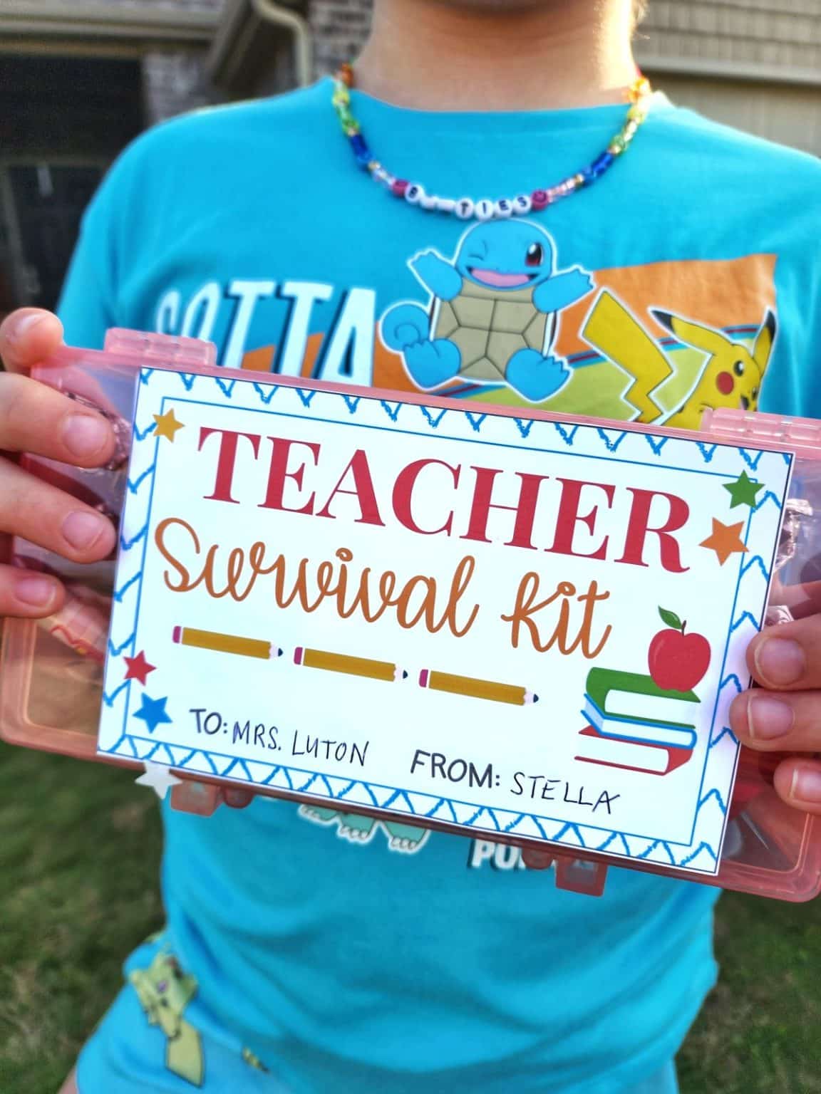 Teacher Survival Kit Gift Idea and Printable Tags - For the Love of Food