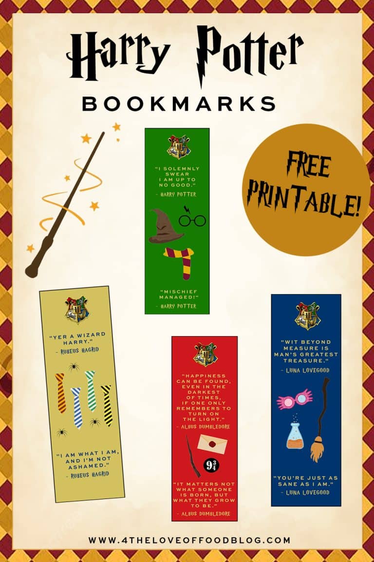 Harry Potter Character Quote Bookmarks | Free Printable - For the Love ...
