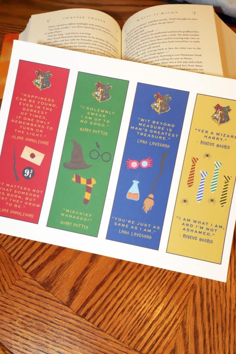 Harry Potter Character Quote Bookmarks | Free Printable - For the Love ...