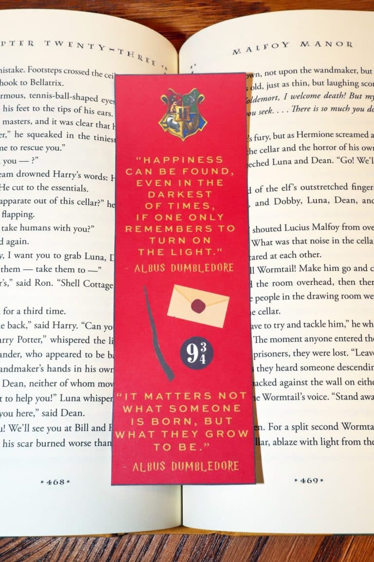 Harry Potter Character Quote Bookmarks | Free Printable - For the Love ...