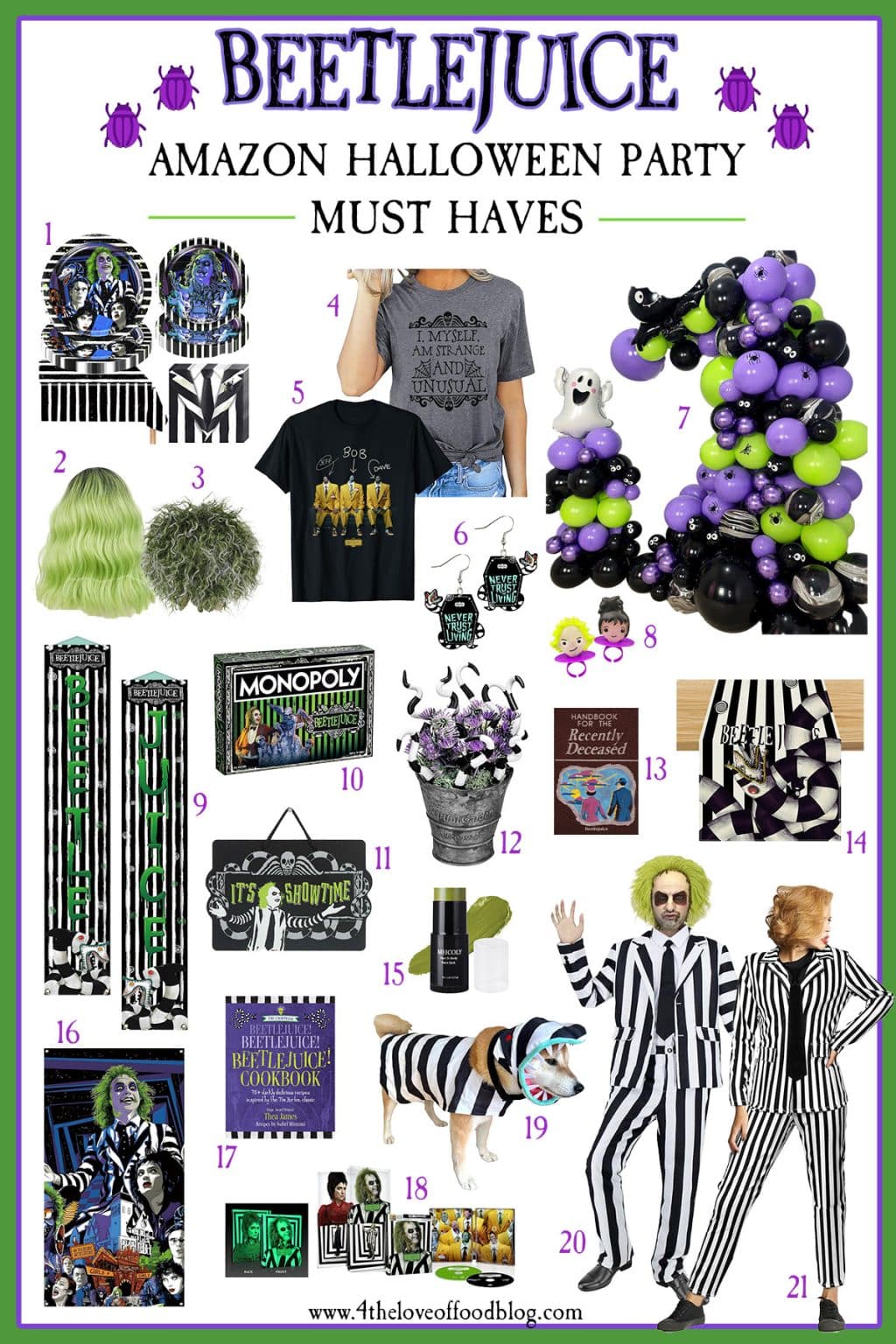Beetlejuice Amazon Halloween Party Gift Guide - For the Love of Food