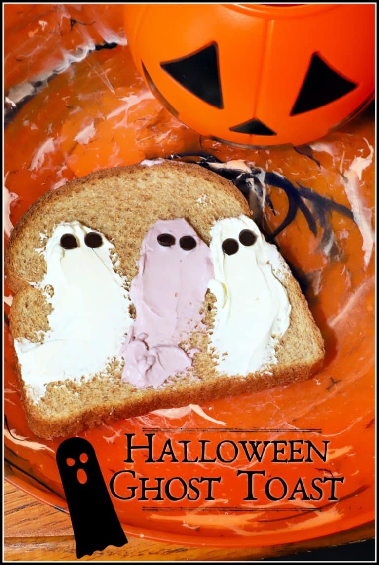 Halloween Ghost Toast - For the Love of Food