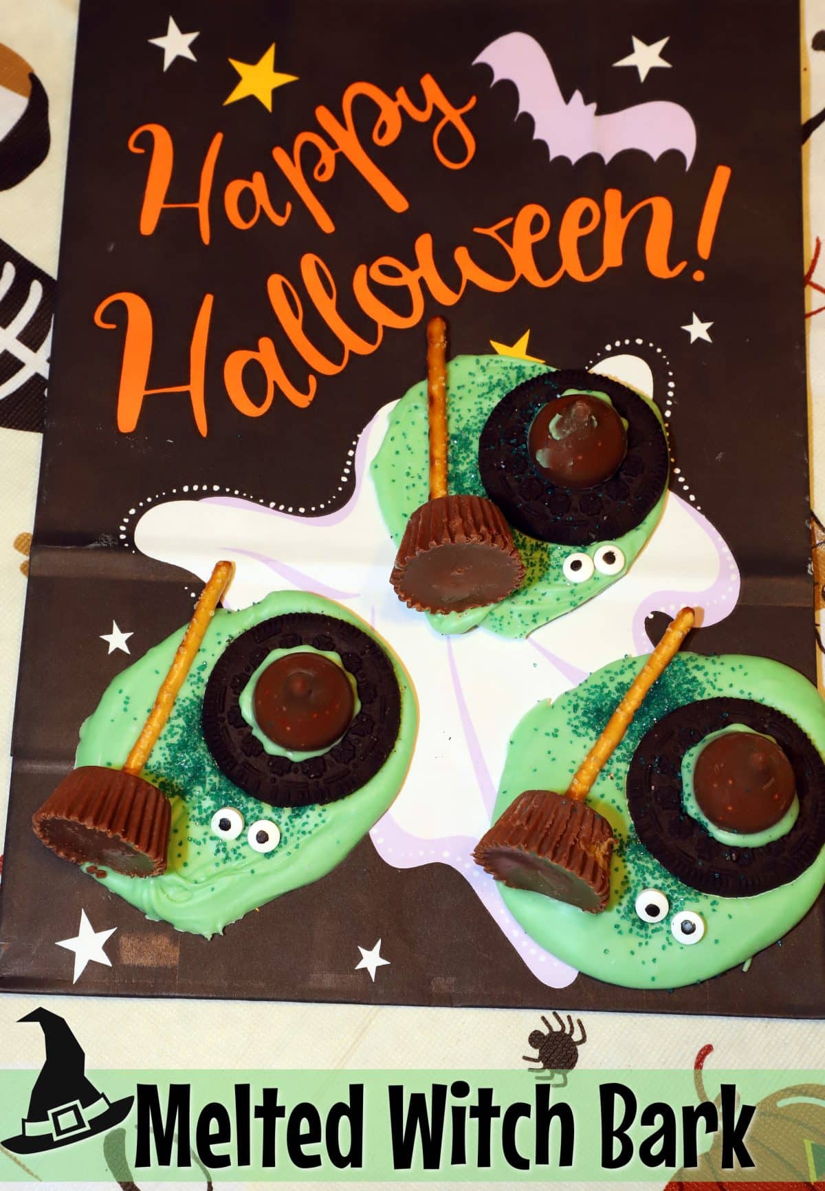 Melted Wicked Witch Bark - For the Love of Food