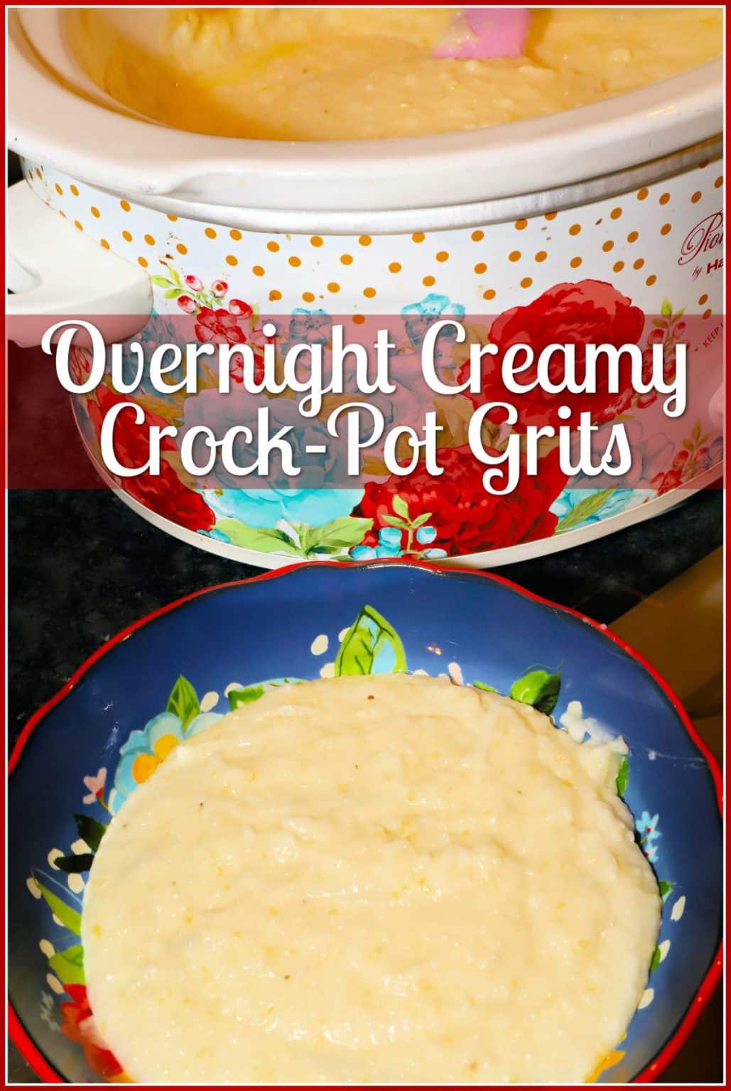 Overnight Creamy Crock-Pot Grits - For the Love of Food