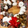 Christmas Donut Wreath - For the Love of Food