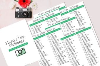 Photo A Day Challenge | Free Printable Checklists - For the Love of Food