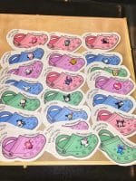 Croc Charm Printable Class Valentine's Day Cards - For the Love of Food