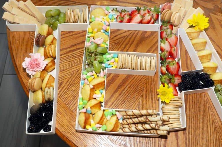 Tea Party Charcuterie Filled Letters #SpringSweetsWeek - For the Love ...