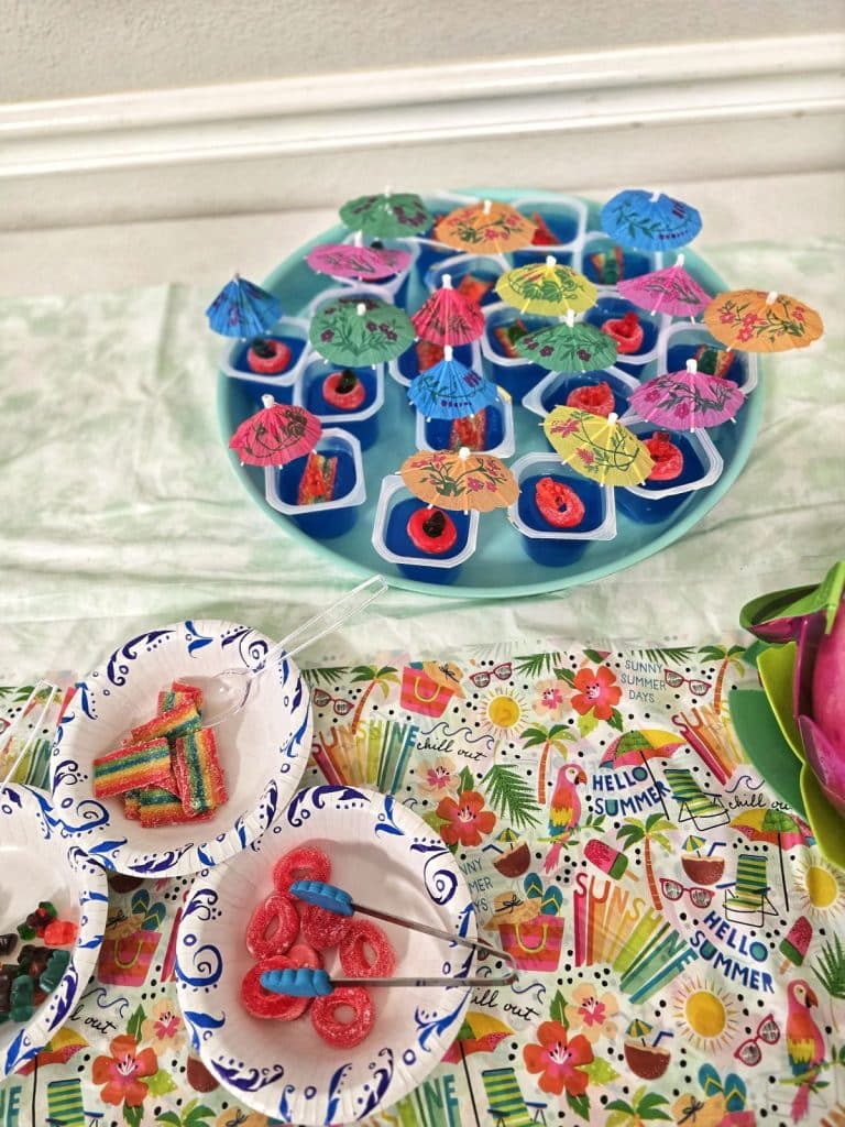 Pool Party Jello Cups - For the Love of Food