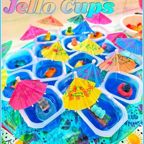 Pool Party Jello Cups - For the Love of Food