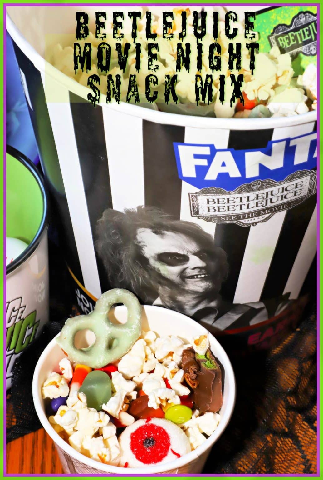 Beetlejuice Movie Night Snack Mix #HalloweenTreatsWeek - For the Love ...