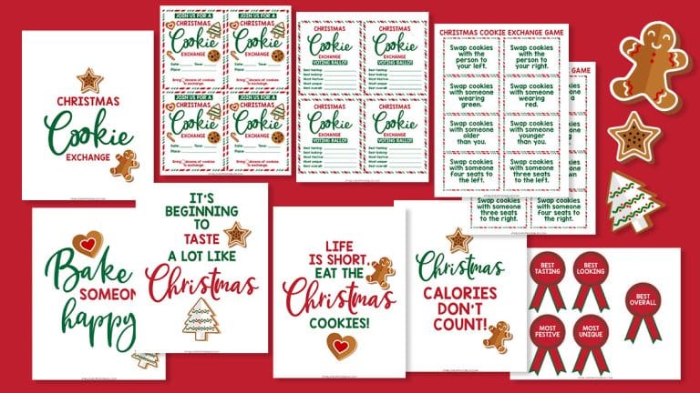 Christmas Cookie Exchange Free Printables - Ballots, Awards, and Signs ...
